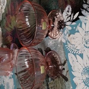 Luminarc | Dining | Luminarc French Pink Desert Dishes | Poshmark